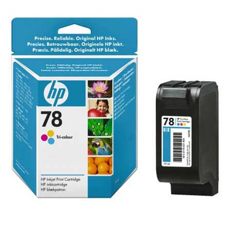 HP 78 Large Tri-Colour Original Inkjet Print Cartridge - Printerinks.com