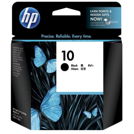 HP 10 Black Original Inkjet Cartridge - Printerinks.com