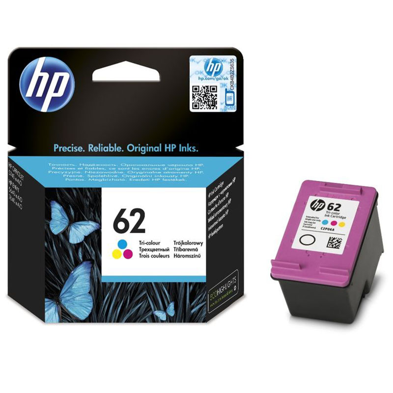 HP 62 (C2P06AE) Ink Cartridge , Free Delivery - Printerinks.com