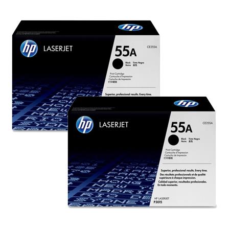 HP 55A Black Original Toners Twin Pack - Printerinks.com
